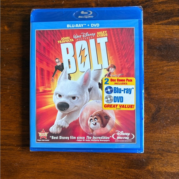 Disney | Media | Disney Bolt Bluray Dvd Combo Pack | Poshmark